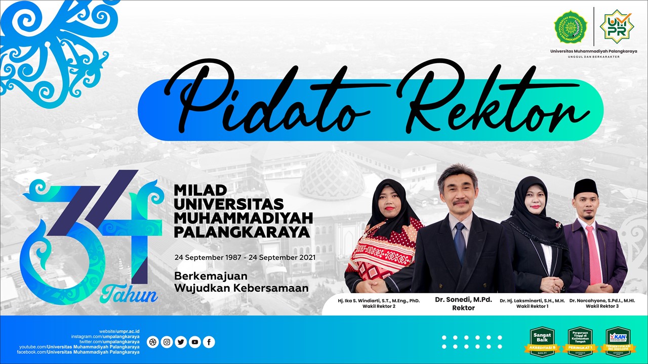 Rektor Sampaikan Capaian UMPR 2019-2021 pada Milad Universitas ke-34 ...